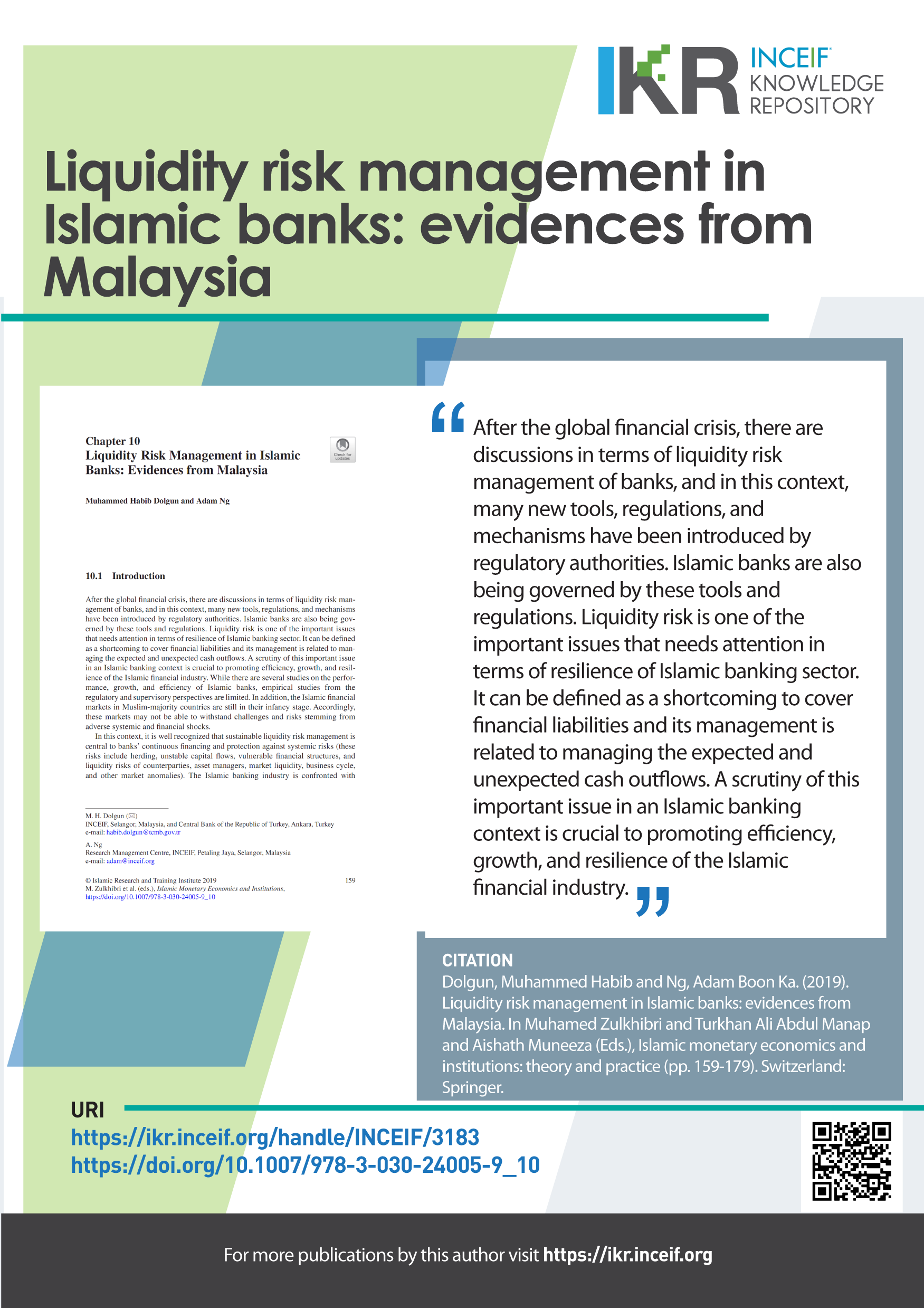 Liquidity risk management in Islamic banks: evidences from Malaysia ...